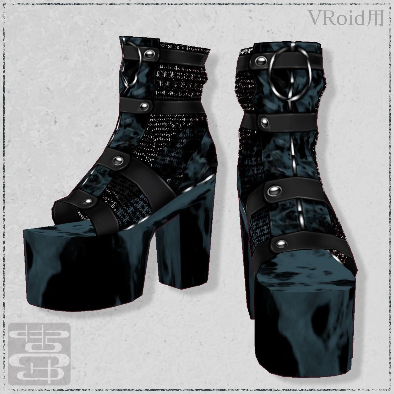 【VRoid正式版用】パンクなサマーブーツ【男女兼用】 | StyMore
